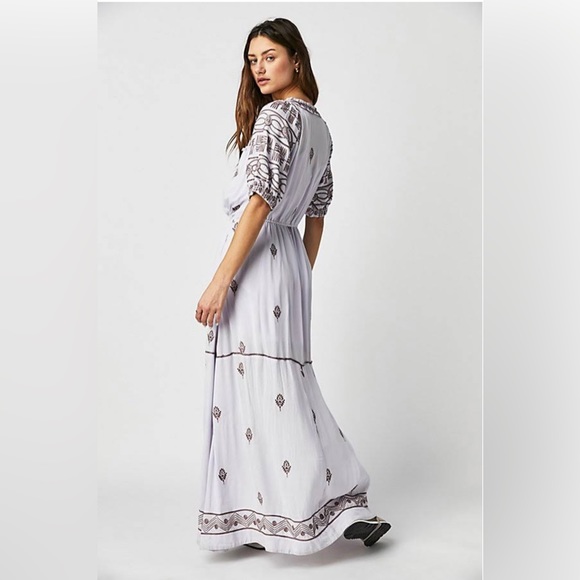 Free People | Dresses | Free People Riley Embroidered Midi Dress | Poshmark